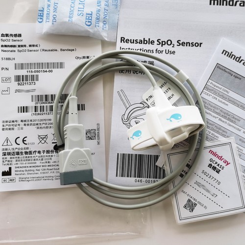 Mindray 115-050154-00 Original neonate wrap Spo2 sensor 518BHL, Dolphin ...