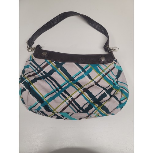 Thirty-One Gifts Plaid Print Shoulder Bag Purse Brown Trim | eBay