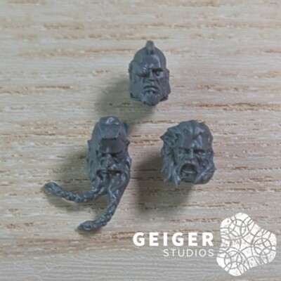 Warhammer 40k Space Wolves Bits | Thunderwolf Cavalry | 3pc Heads Set ...