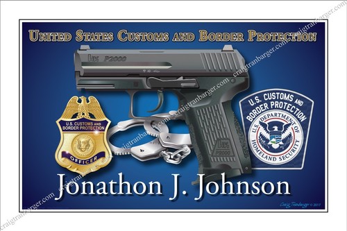 Police,US,Customs,Border,Patrol,Protection,officer,CBP,DHS,Retirement ...