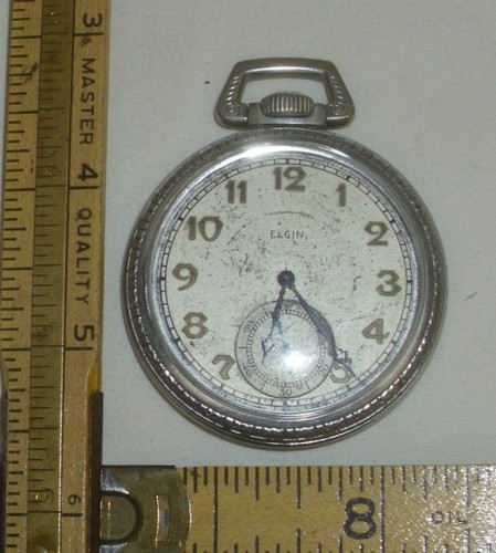 ELGIN BUS DRIVERS 15 JEWEL SILVER POCKET WATCH 1930s | eBay Australia