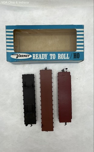 Lot Of 3 Vintage Varney Ready To Roll HO Scale Model Toy Train Flat ...