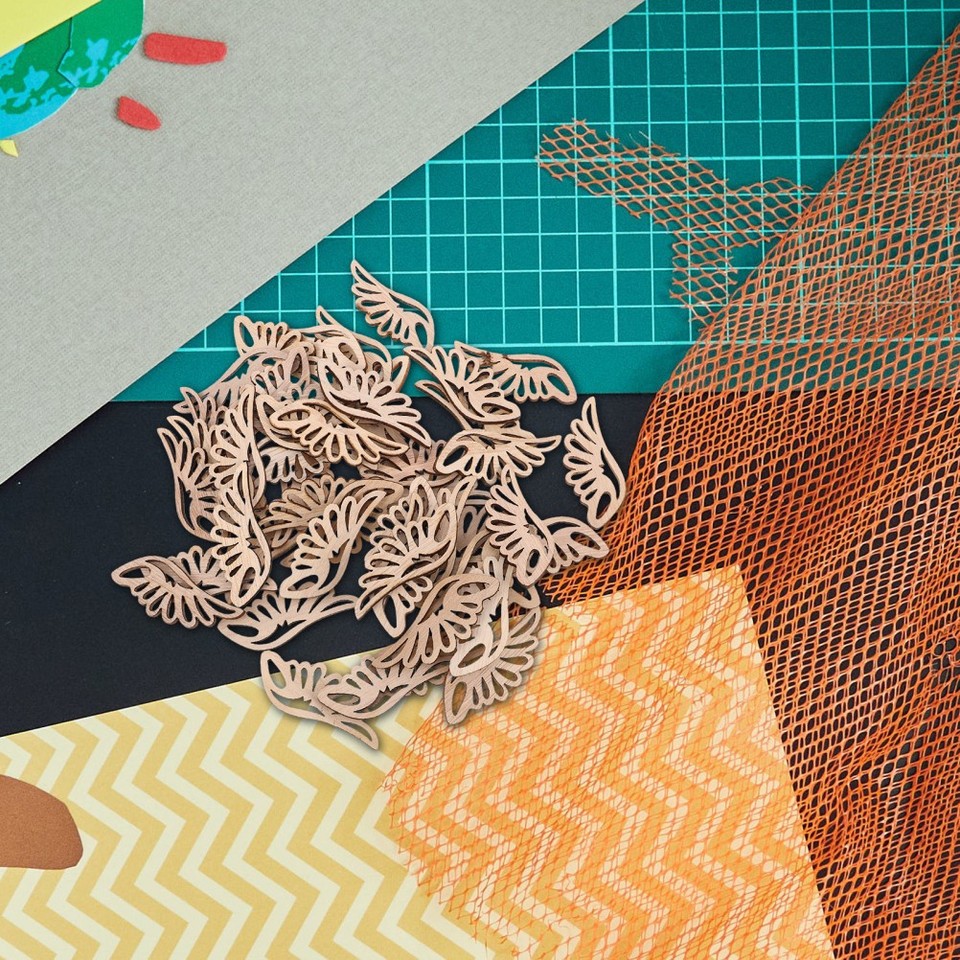 50pcs Unfinished Wooden Angel Wings Shapes Tags Crafts Wood Cutouts for ...