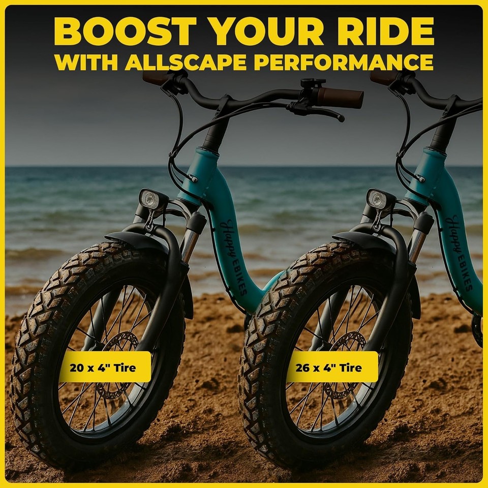 Allscape 20x4 Fat Tire E-Bike Tires - Durable All-Terrain Performance 2 ...