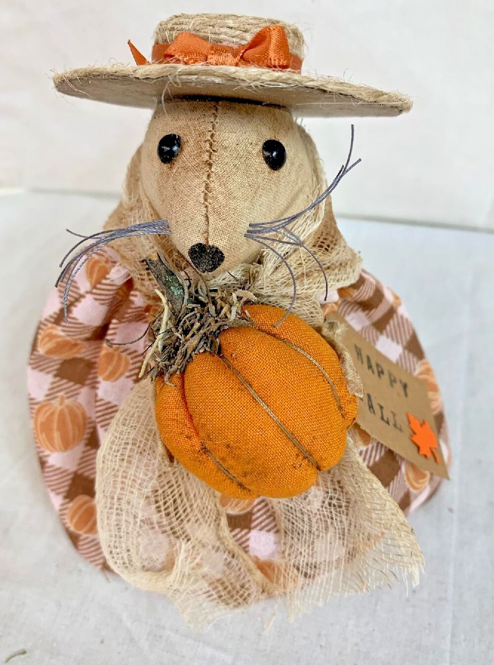 Mouse/Pumpkin/Fall/Primitive/Farmhouse/Grunged | eBay