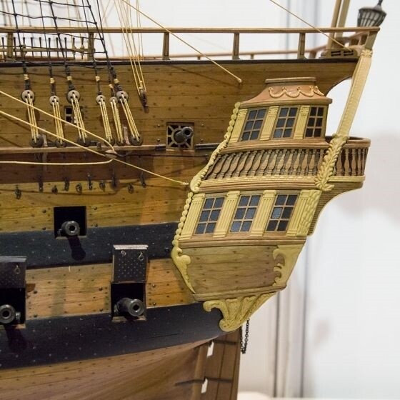 USS Bonhomme Richard Scale 1/48 58" Pear+Boxwood Version Wood Model ...