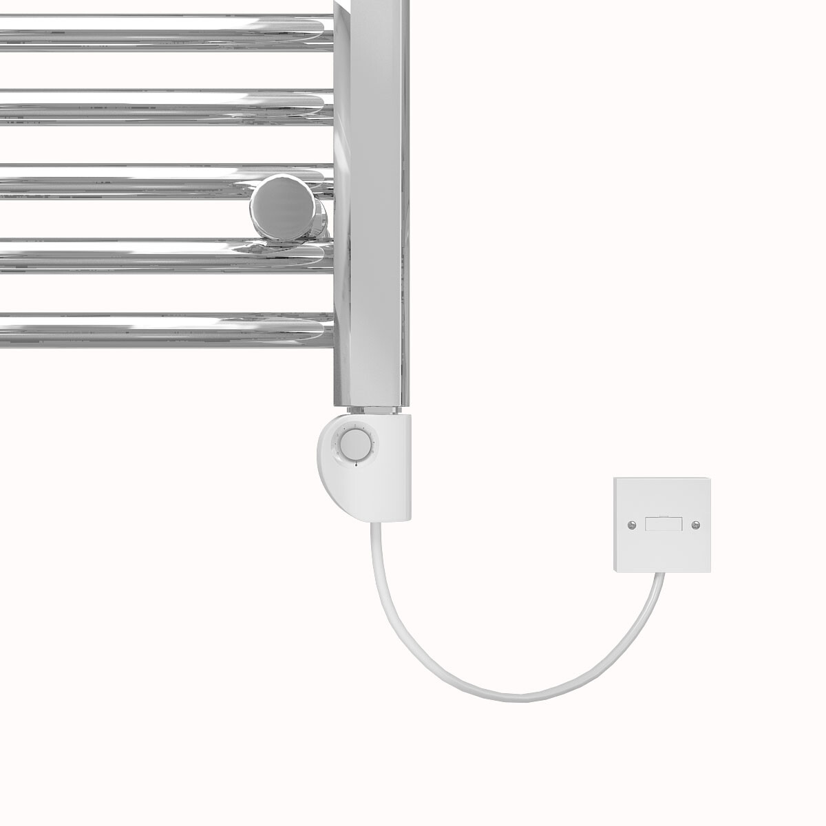 Thermostatic Electric Heated Bathroom Towel Rail Radiator 1800 x 500 ...