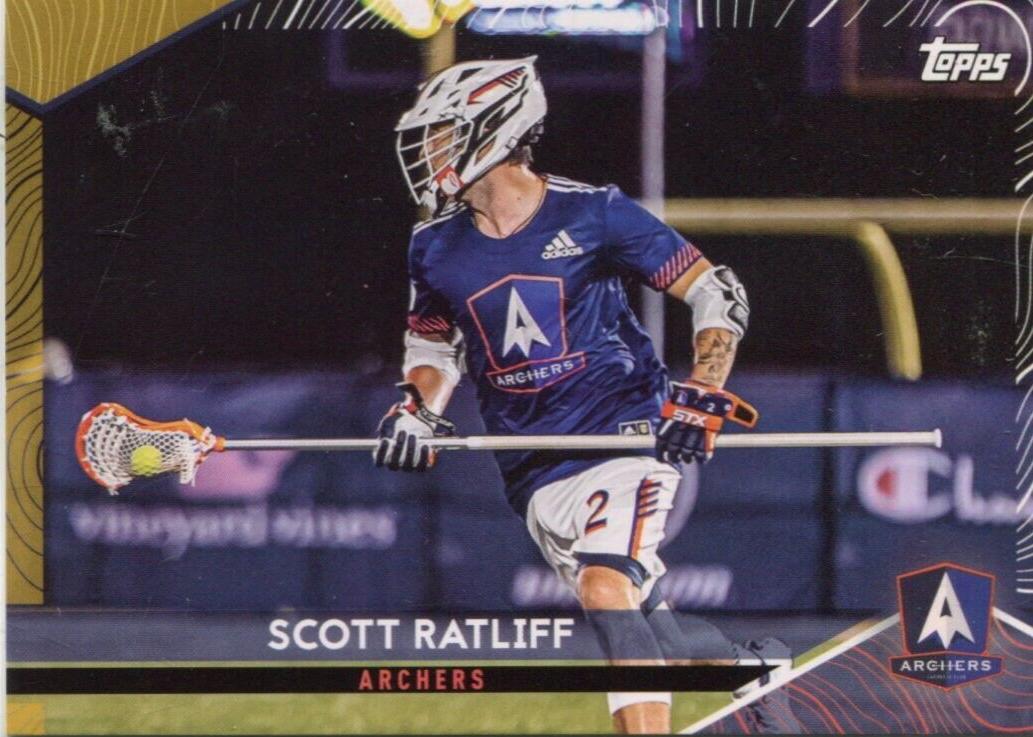 2022 Topps Premier Lacrosse League - Scott Ratliff #197 Gold /50 (RC ...