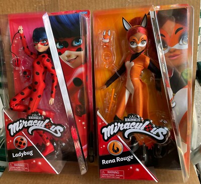 Miraculous Rena Rouge & Ladybug 10" Action Figures Dolls Playmates 2020 ...