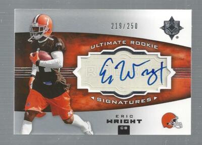 Eric Wright 2007 Ultimate Collection Ultimate Rookie Signatures Rookie ...