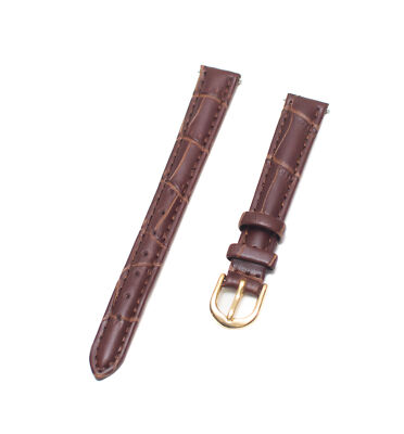 Timex 12mm Brown Croco Grain Leather Watchband Fits Timex Easy Reader ...