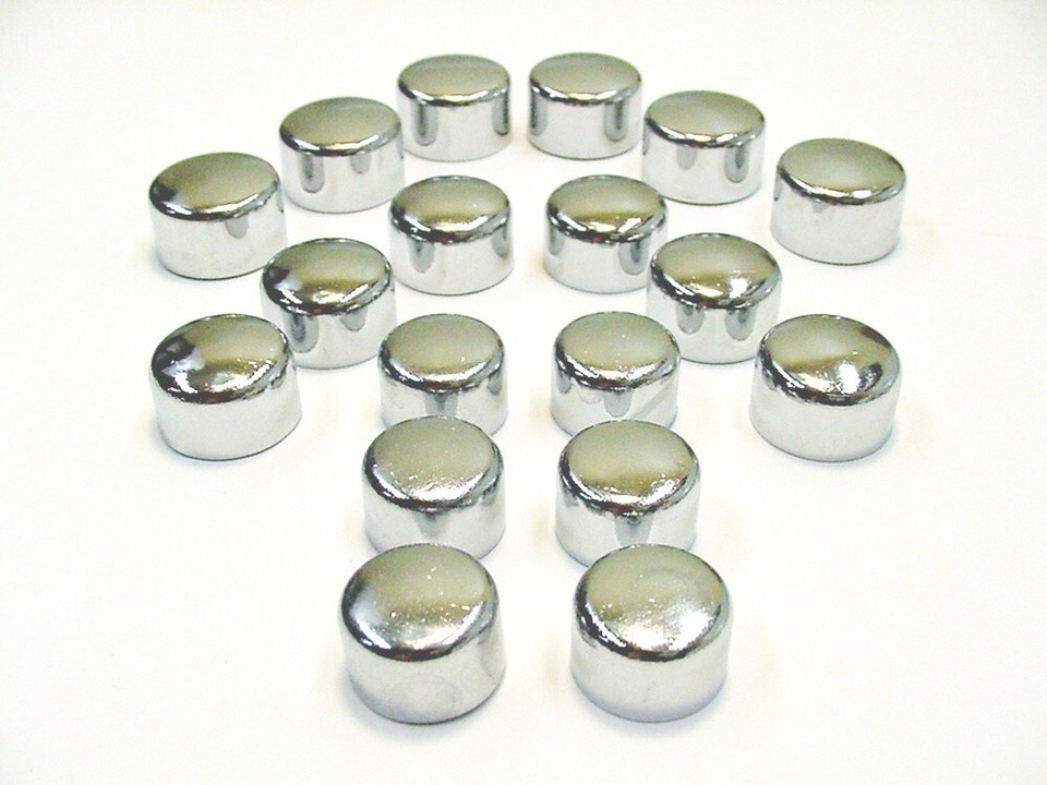 CHEVY Chrome Motor Engine Bolts Caps Covers Dress-up Kit set 18 NOS ...