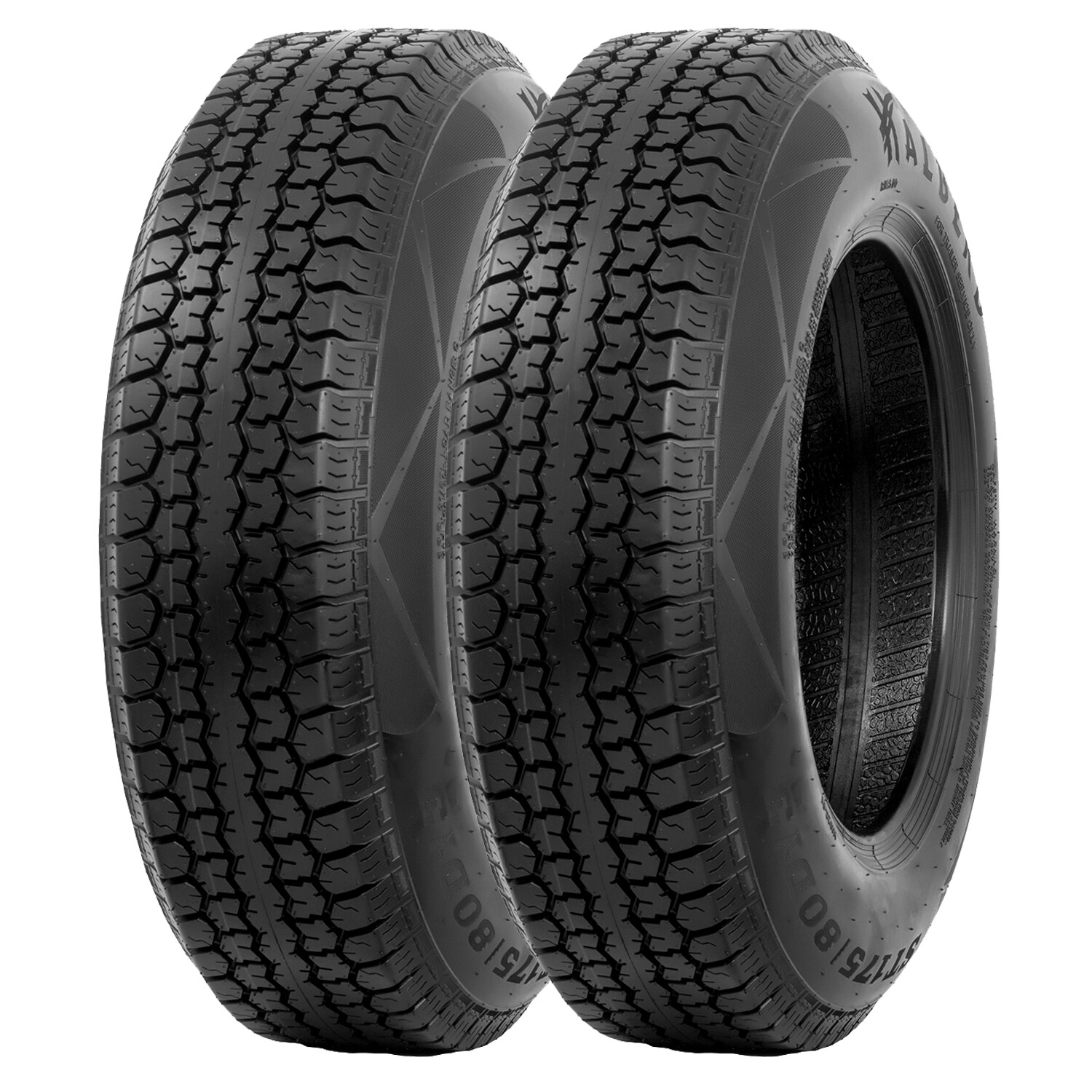 Set 2 6Ply ST175/80D13 Trailer Tires 175 80 13 Replacement Tubeless ...