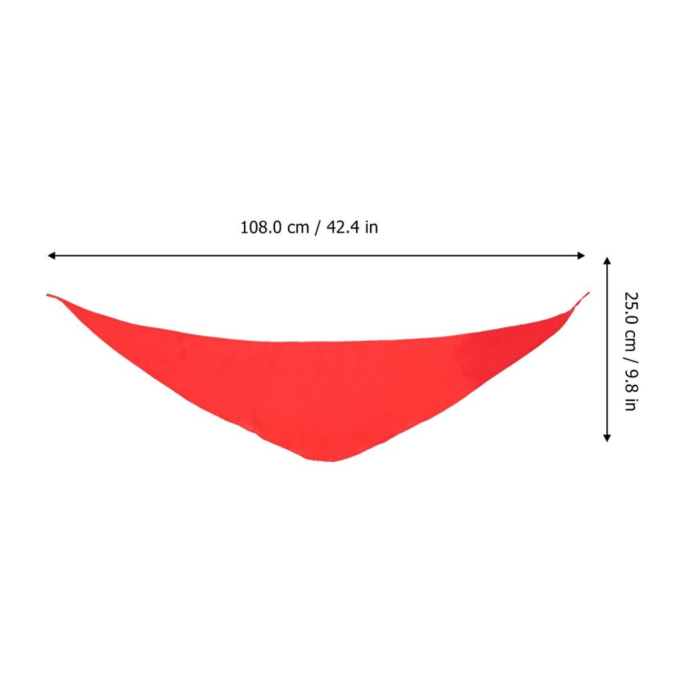 2pcs Children Dancing Prop Triangle Scarf Red Scarves Classic Choker ...