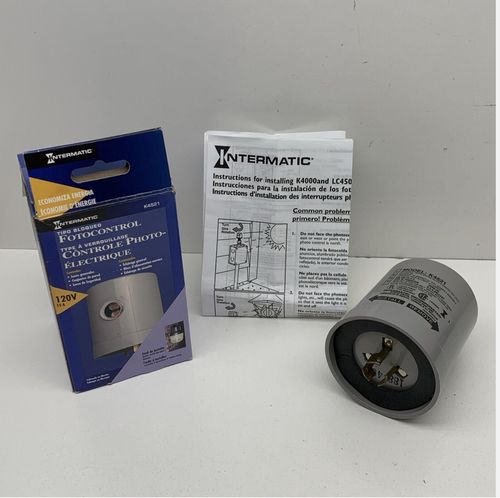 Intermatic K4521 Photocontrol Light Sensor 15A 120V 1800W Locking Plug | eBay