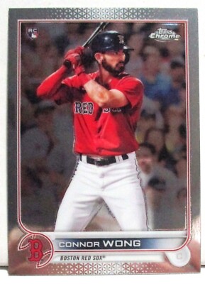 Connor Wong 2022 Topps Chrome Baseball RC Rookie Card #39 Boston Red ...