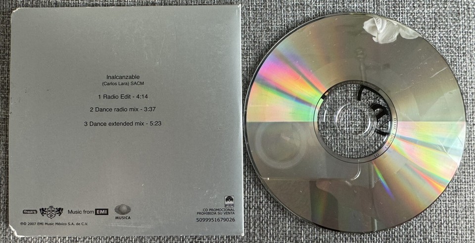 RBD - Inalcanzable Remixes Mexico Promo CD Single Rebelde Anahi 3 ...