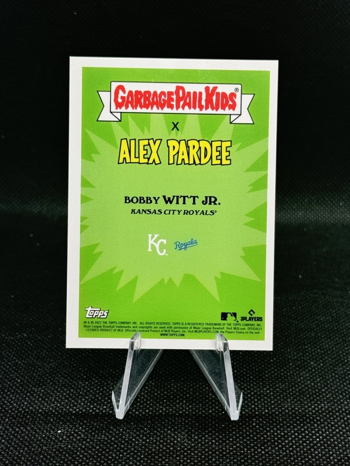 Topps GPK GARBAGE PAIL ALEX PARDEE 11A BOBBY WITT JR KC ROYALS BLAME ...