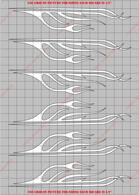 FLA5011W Accent Flame Water Based Vinyl Masking/ Stencil Kit | eBay