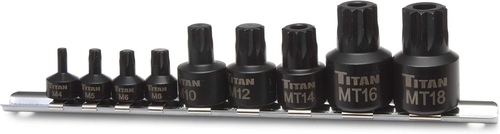 16138 9-Piece Low Profile Impact Triple Square Bit Socket Set ...