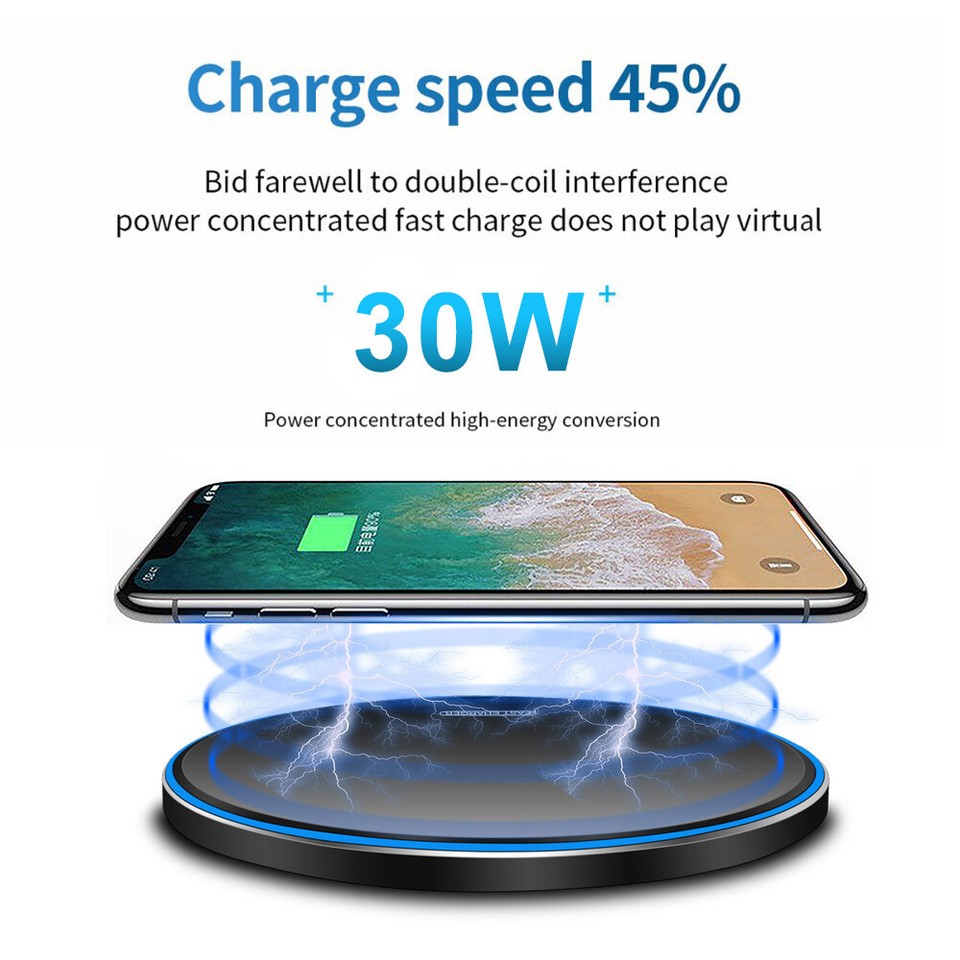 30W Fast Wireless Charger Mat Charging Pad For Motorola Moto Razr 60 ...