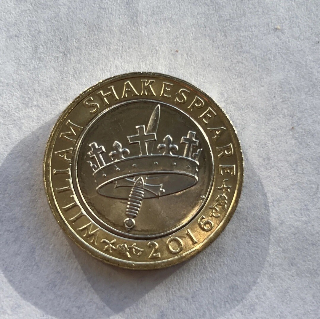 Rare William Shakespeare Crown £2 Coin - 2016 MINT ERROR | eBay UK