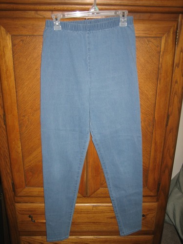 HUNT CLUB Light Blue Denim Full Elastic Waist Womens Jeans Size L Tall ...