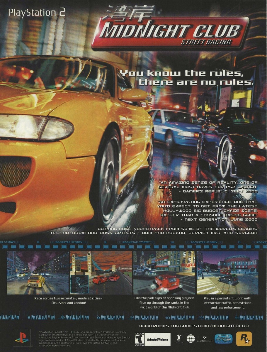 Midnight Club 1 Cars