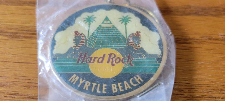 Hard Rock Cafe Myrtle Beach Key Ring Fob Pyramid Location Closed 2016 ...