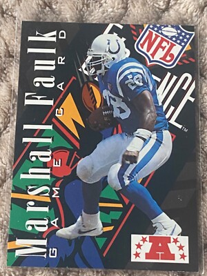 1995 Classic NFL Experience Super Bowl Game Card #A0 Marshall Faulk ...