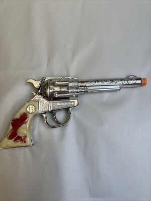 Vintage Kilgore Ranger Cast Iron Cowboy Toy Cap Gun w Cowboy on Handle ...