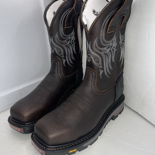 JUSTIN MEN'S WARHAWK WATERPROOF WORK BOOTS 9.5EE - COMPOSITE TOE ...