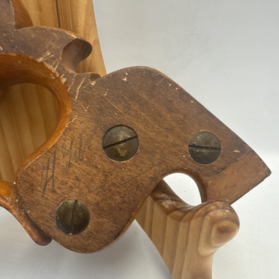 Antique Richardson Bros Disston Saw Handle Wood Brass Newark NJ Pre ...