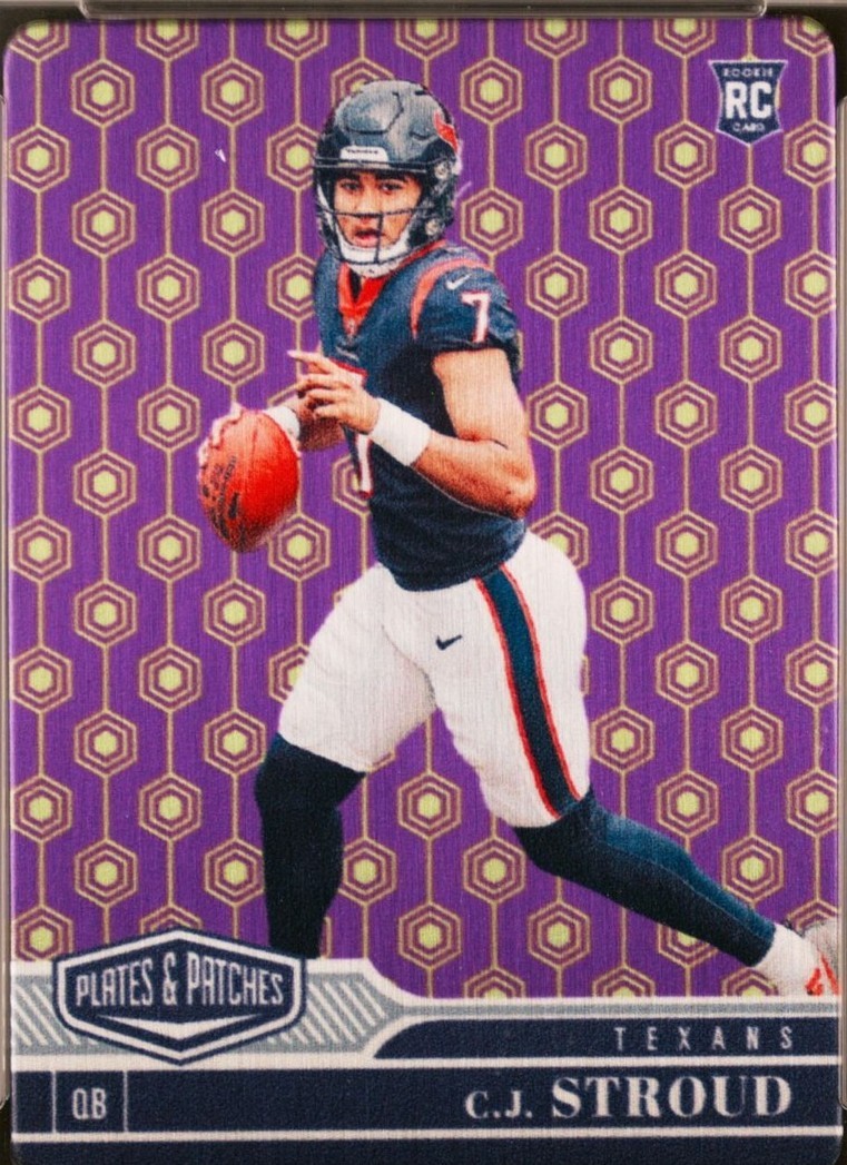 2023 Panini Plates & Patches - Metal Rookies C.J. Stroud #163 Vector ...