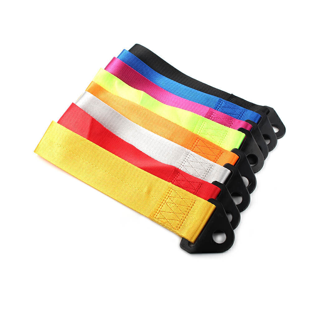 Racing Car Tow Towing Strap Belt Rope Rally Hook Universal Rear/Front ...
