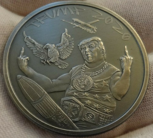 DONALD TRUMP 2020 .999 Fine Silver BU Round Coin Shield MAGA President ...
