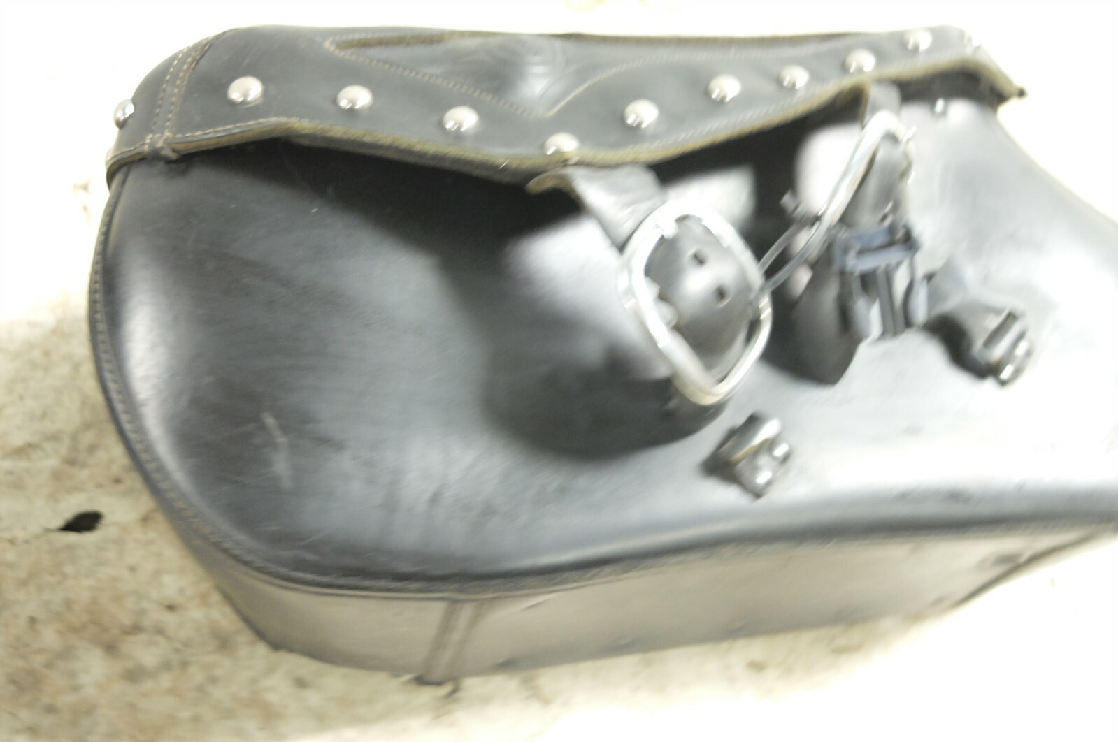 07 Kawasaki VN 900 VN900 D Vulcan Classic leather saddlebags saddle ...