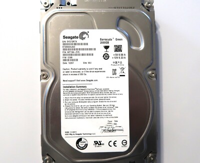 Seagate ST2000DL003 9VT166-570 CC98 WU China (5YD) 3.5" 2.0TB Sata 11/ ...