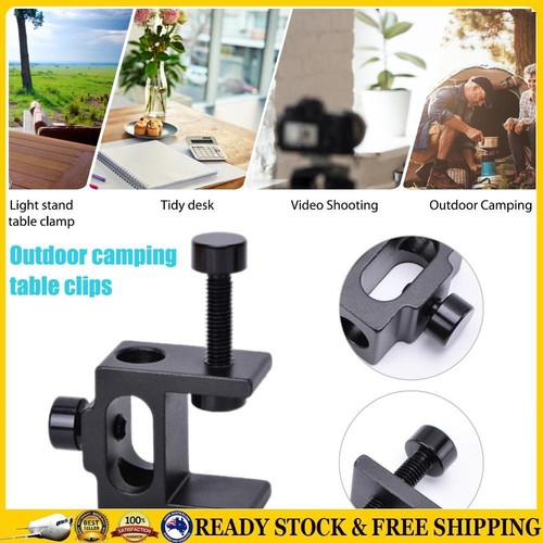 Aluminum Alloy Folding Lamp Pole Table Clip Lamps Rod Desk Clamps Tool ...