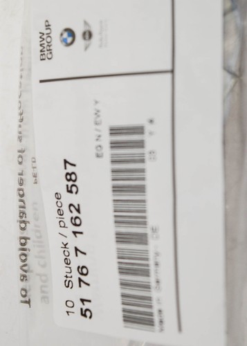 BMW 6 F06 Roof Frame Strip Clips x 10 PCS 51765A71150 NEW GENUINE | eBay