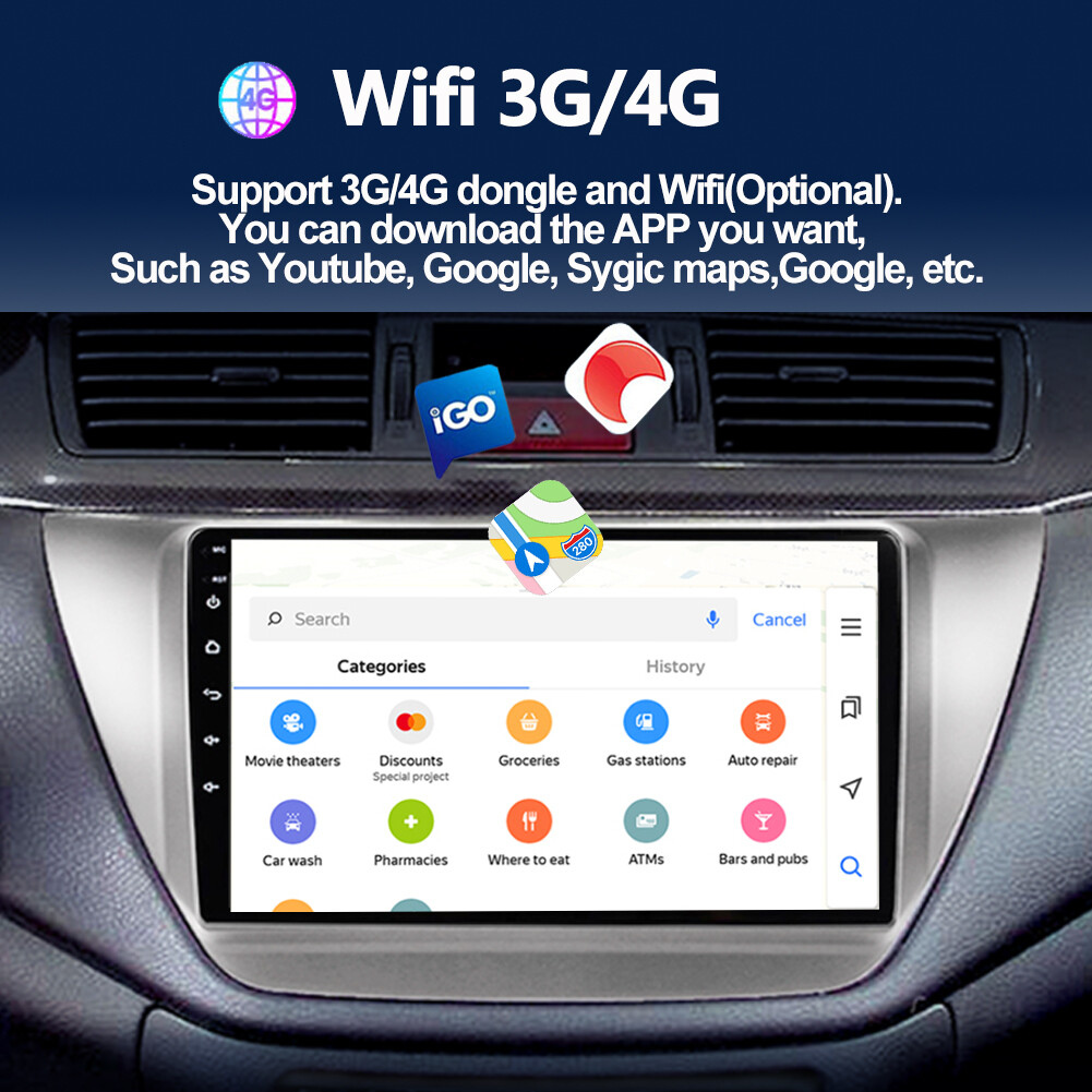 Android 13 Head Unit For Mitsubishi lancer ix 2006-2010 CarPlay Navi ...