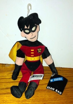 Vintage 1998 Warner Brothers Store Robin Dick Grayson Batman Bean Bag ...