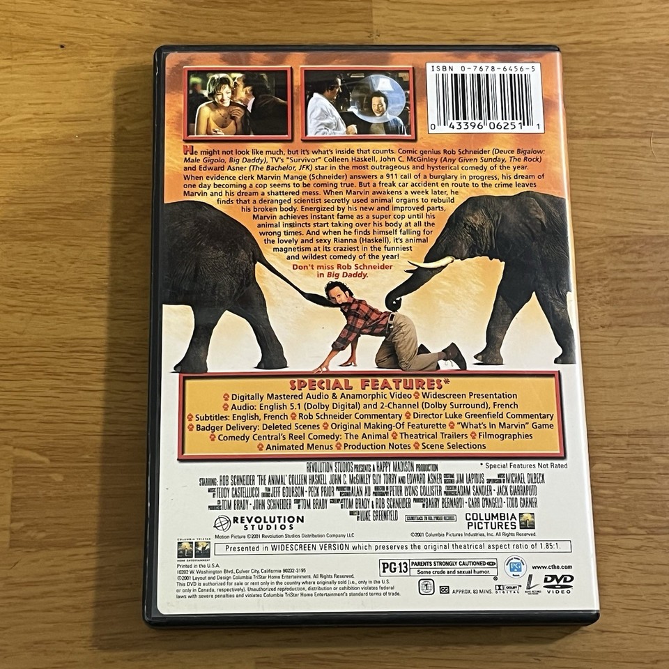 The Animal (DVD, 2001, Special Edition) — 43396062511| eBay