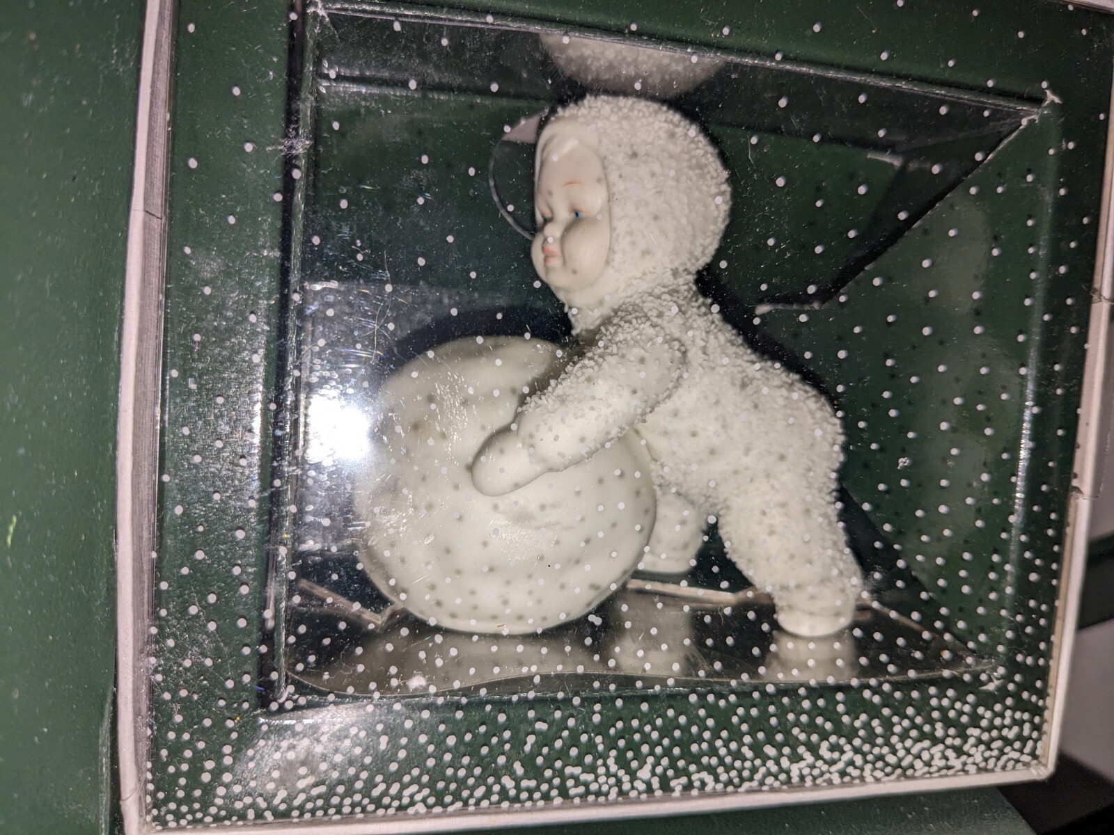 Dept. 56 Snowbabies Miniatures w/ box I'M MAKING SNOWBALLS christmas ...