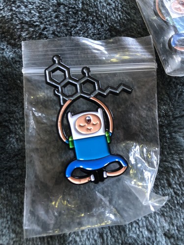 (Set Of Two) Finn & Jake Heady Adventure Time Pin Molecule Dmt Thc Wook ...