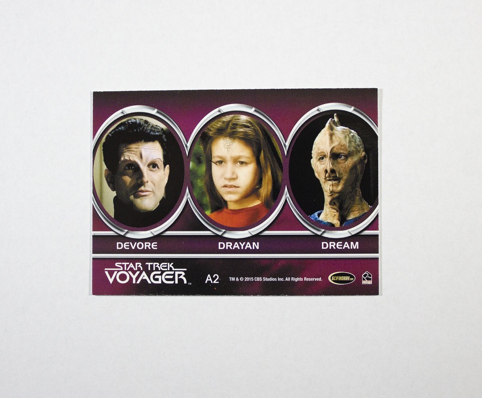 2015 Star Trek Voyager Heroes & Villains Alien Card A2 Devore Drayan ...