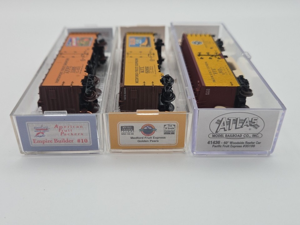 Mixed Lot 3 N-Scale 40' Reefer Cars | eBay