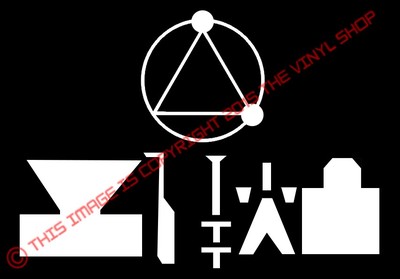Rendlesham Forest Incident Decal Sticker of what Jim Penniston saw on ...