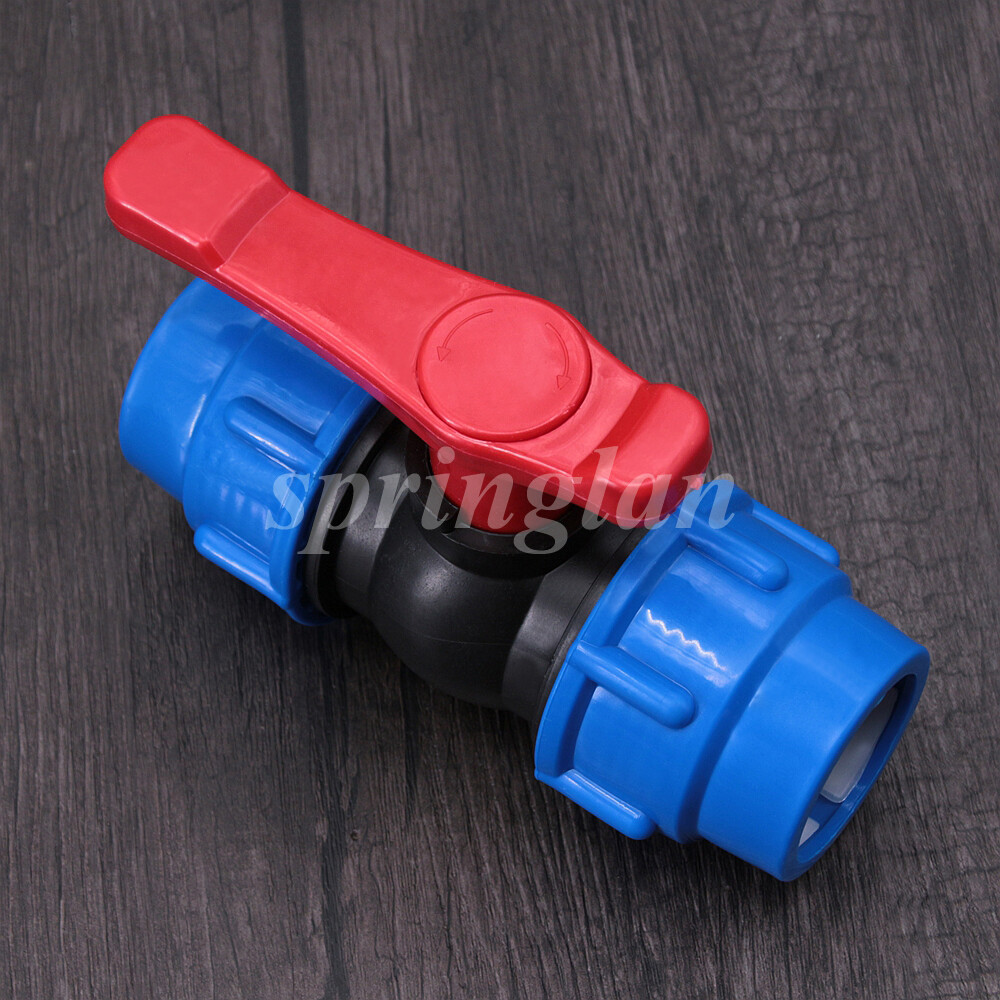 NEW HDPE Stopcock Stop Tap Compression Fitting Water Pipe | 40mm 50mm ...