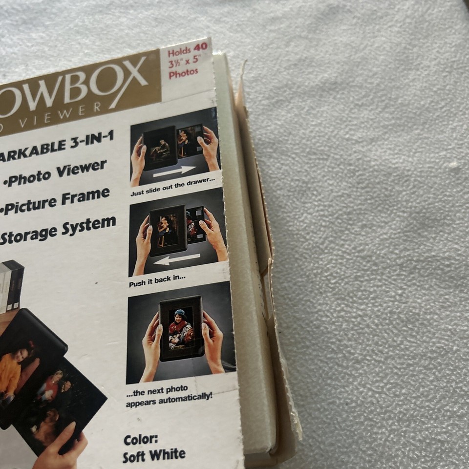 Photo Frame Viewer Holson Showbox portable Picture System Soft White | eBay